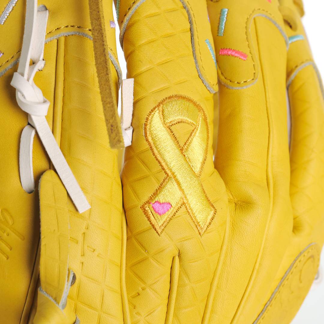 gold ribbon childhood cancer awareness glove – Absolutely Ridiculous ...